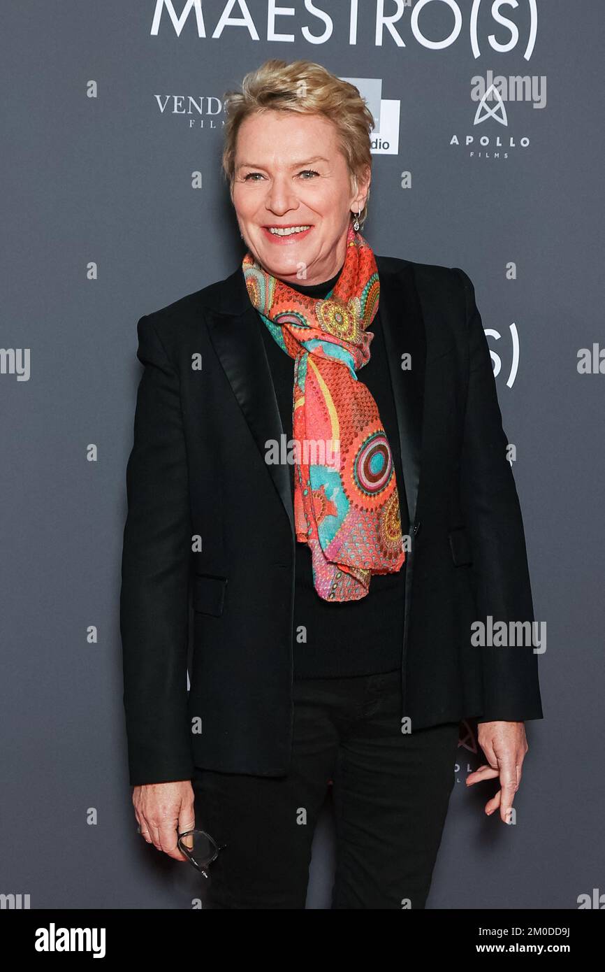 Elise Lucet attends the 'Maestro s' Paris film Premiere at cinema UGC ...