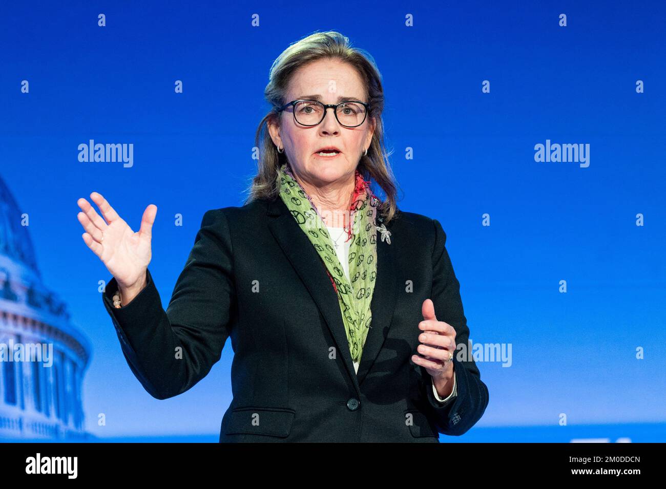 U.S. Representative Madeleine Dean (D-PA) speaking at the 2022 J Street ...