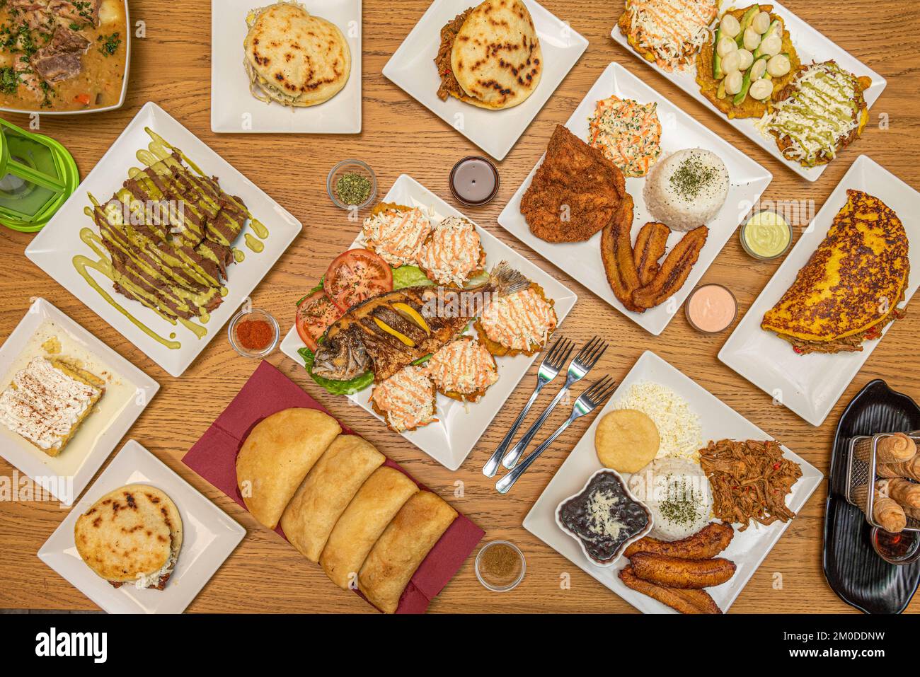 A set of dishes with Colombian and Venezuelan recipes, with lots of ...