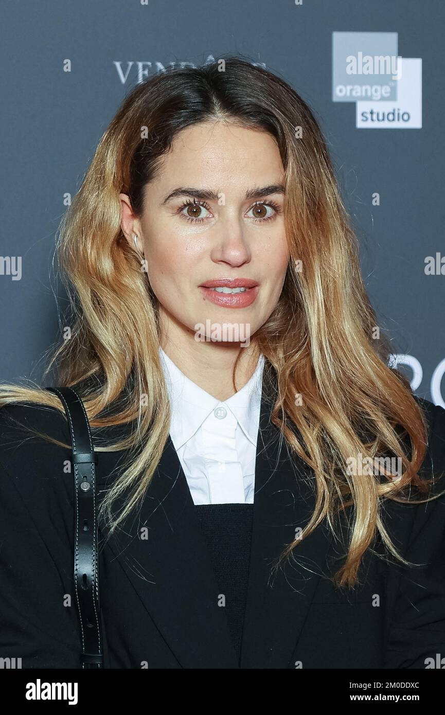 Alice David attends the 'Maestro s' Paris film Premiere at cinema UGC ...