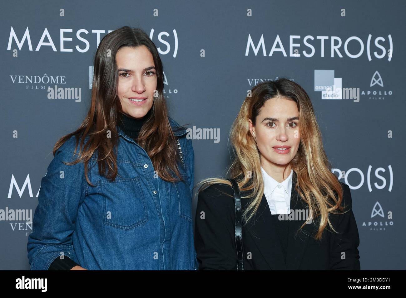 Charlotte Gabris and Alice David attend the 'Maestro s' Paris film ...