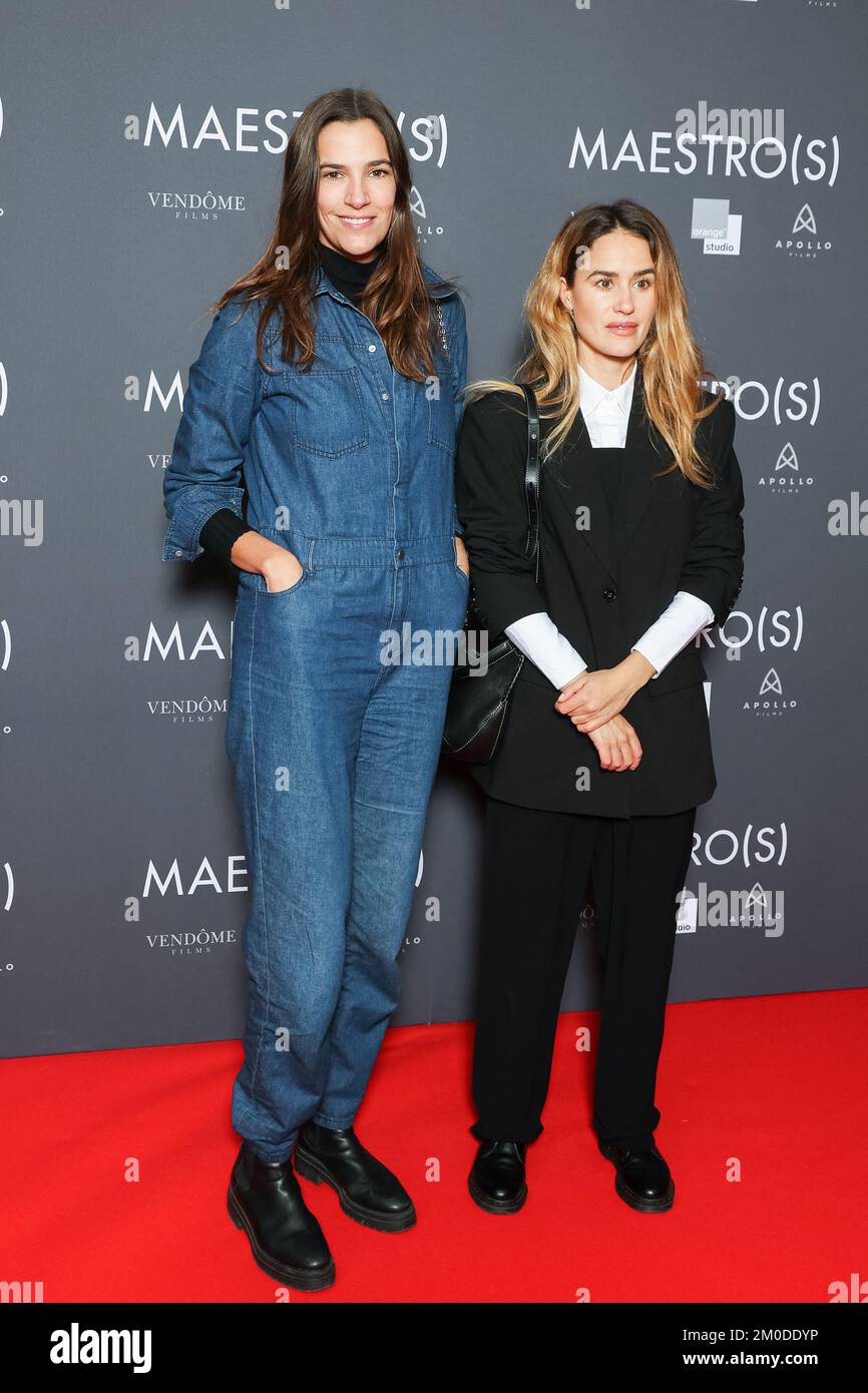 Charlotte Gabris and Alice David attend the 'Maestro s' Paris film ...