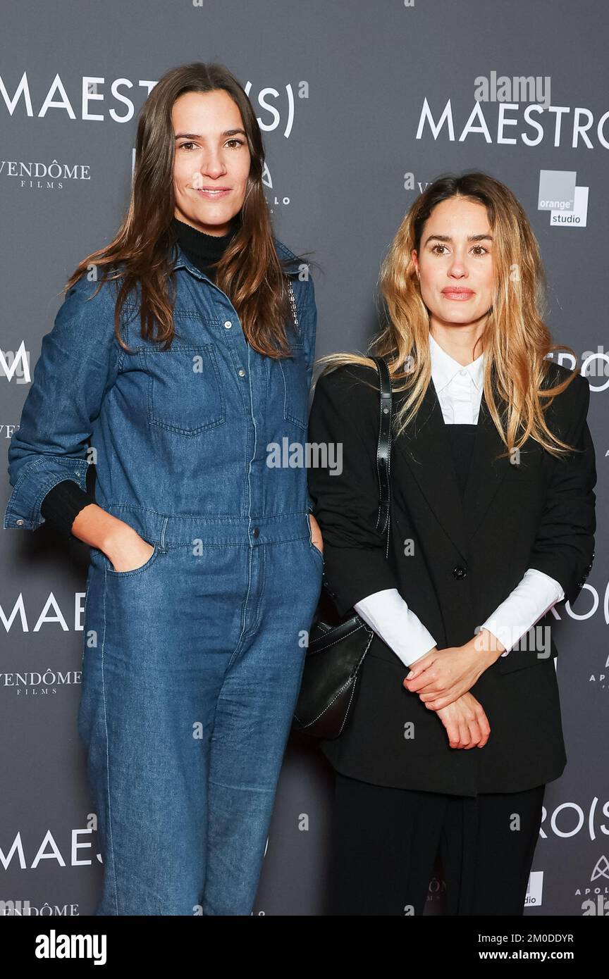 Charlotte Gabris and Alice David attend the 'Maestro s' Paris film ...