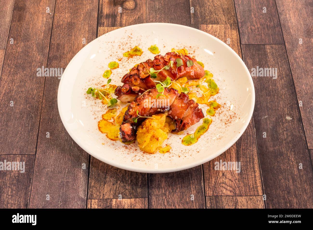A renewed recipe for typical Galician octopus with potatoes and paprika ...