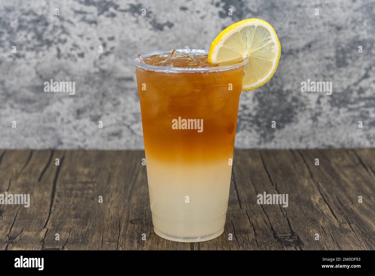 Generous portion of sweet tea poured over lemonde to quench any thirst ...