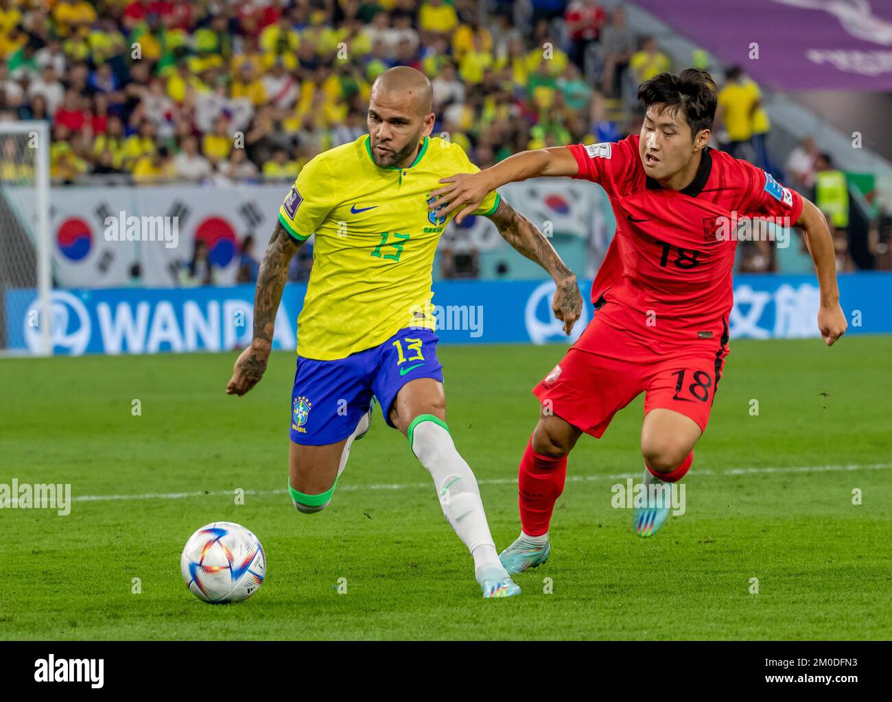 Doha, Catar. 05th Dec, 2022. Brazil vs Korea del Sur Party, match valid ...