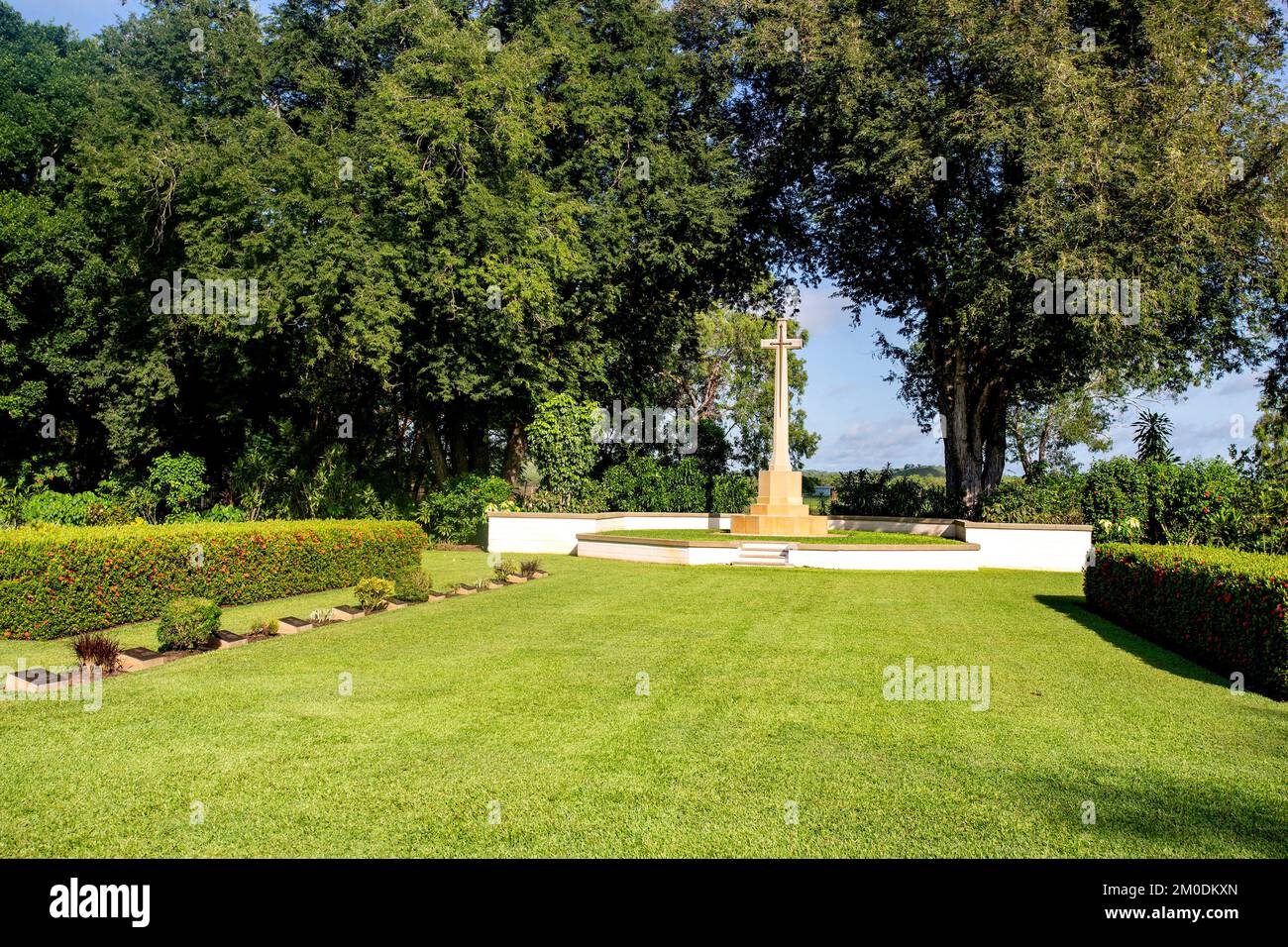 View of the Cross of Sacrifice, located at the rear of the Adelaide ...
