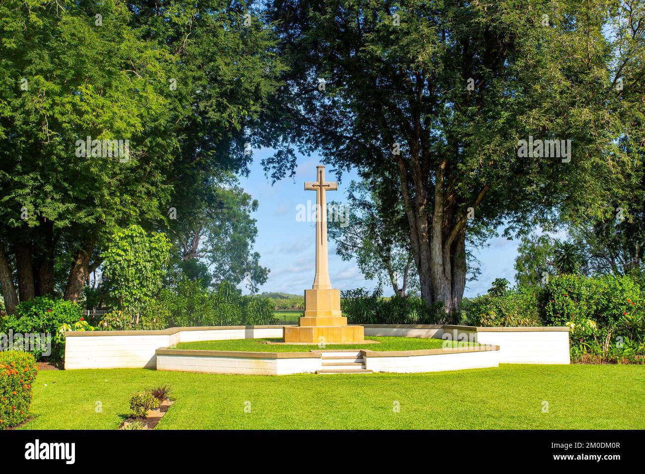 View of the Cross of Sacrifice, located at the rear of the Adelaide ...