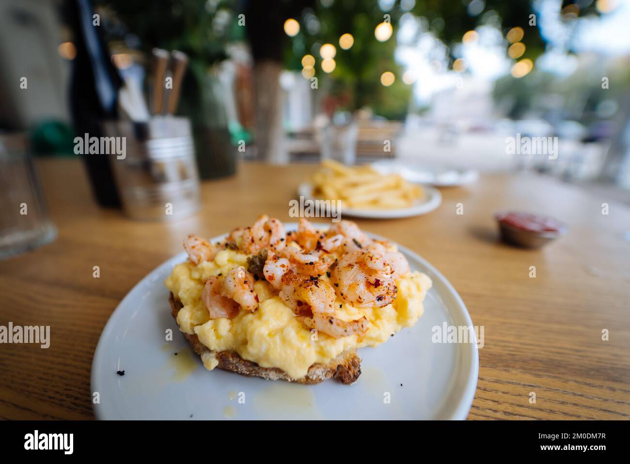 Street food on a plate in a street cafe Stock Photo - Alamy