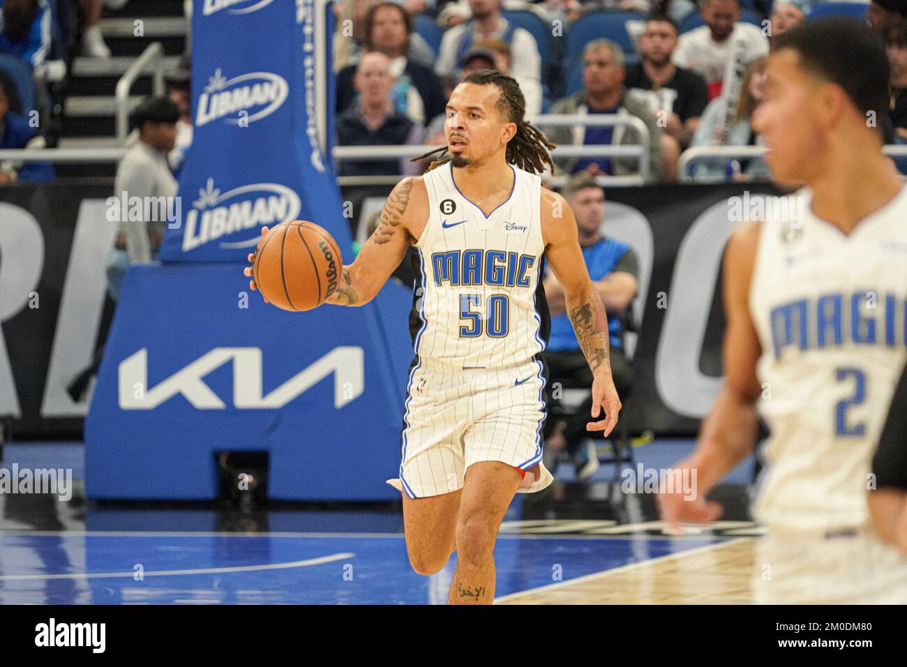 Orlando, Florida, USA, December 5, 2022, Orlando Magic Guard Cole Anthony #50 during the first ...