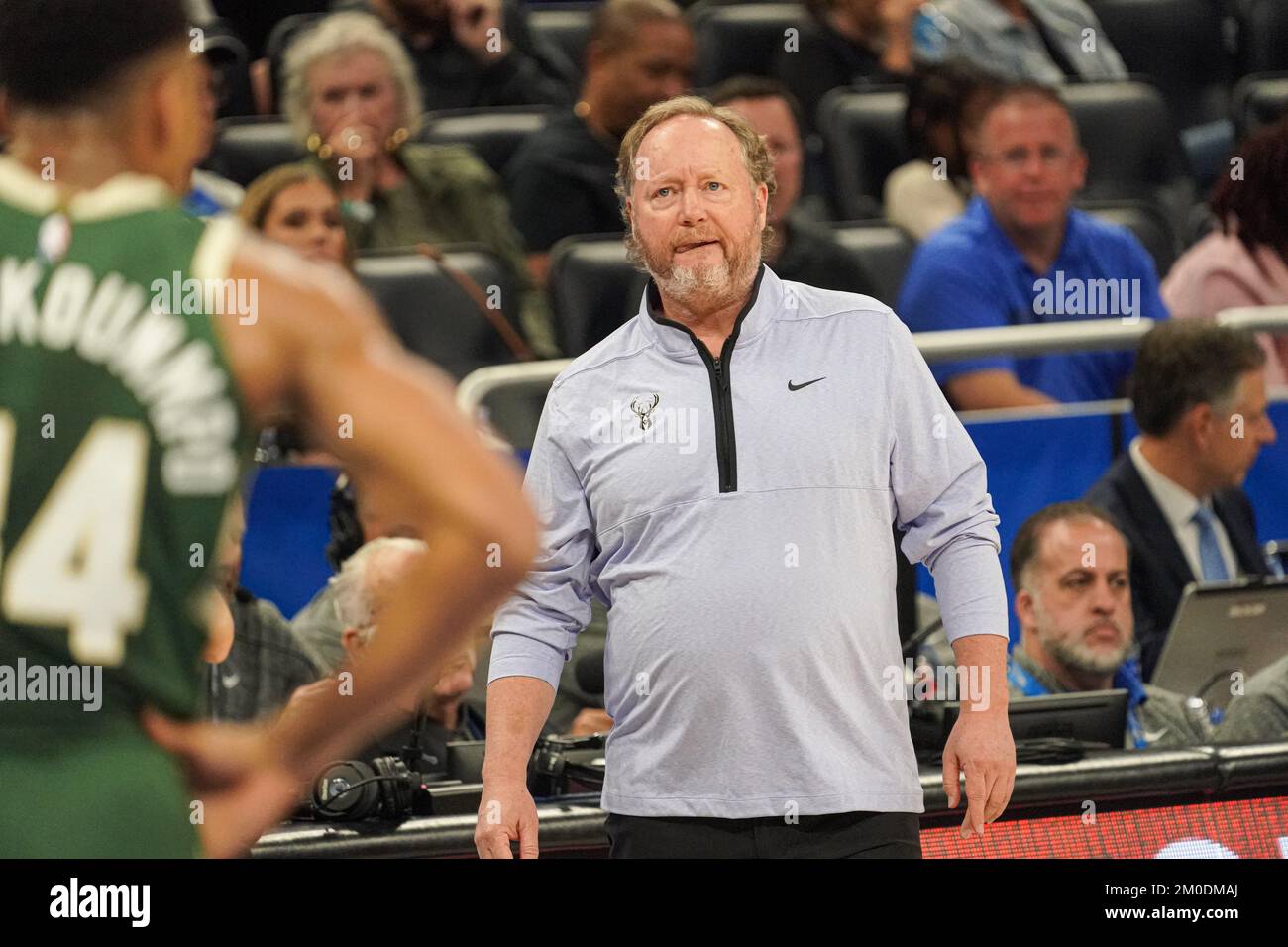 Orlando, Florida, USA, December 5, 2022, Milwaukee Bucks Head Coach ...