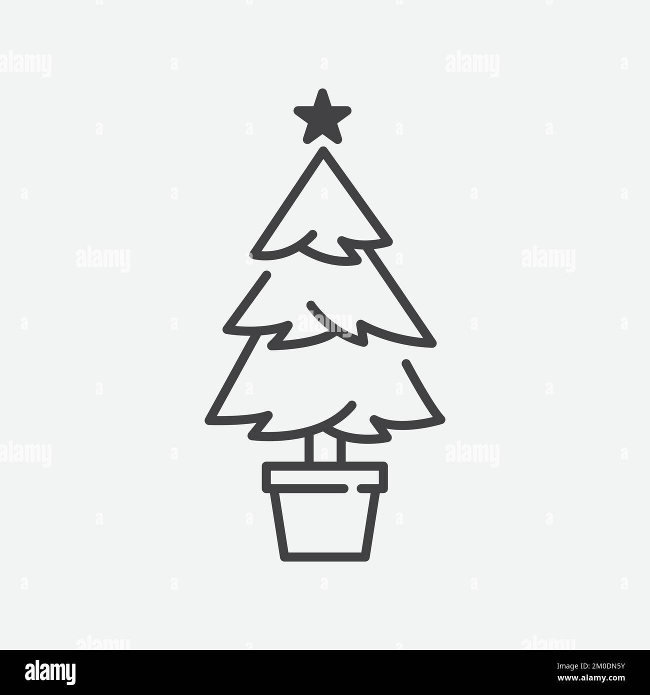 Fir tree icon. Christmas tree flat design symbol. Christmas and new ...