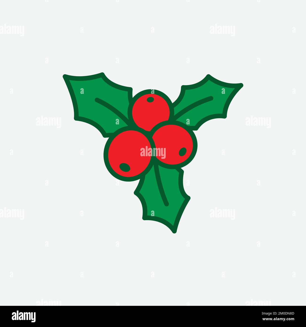 Christmas Holly berry icon. Christmas berries design element. berry ...