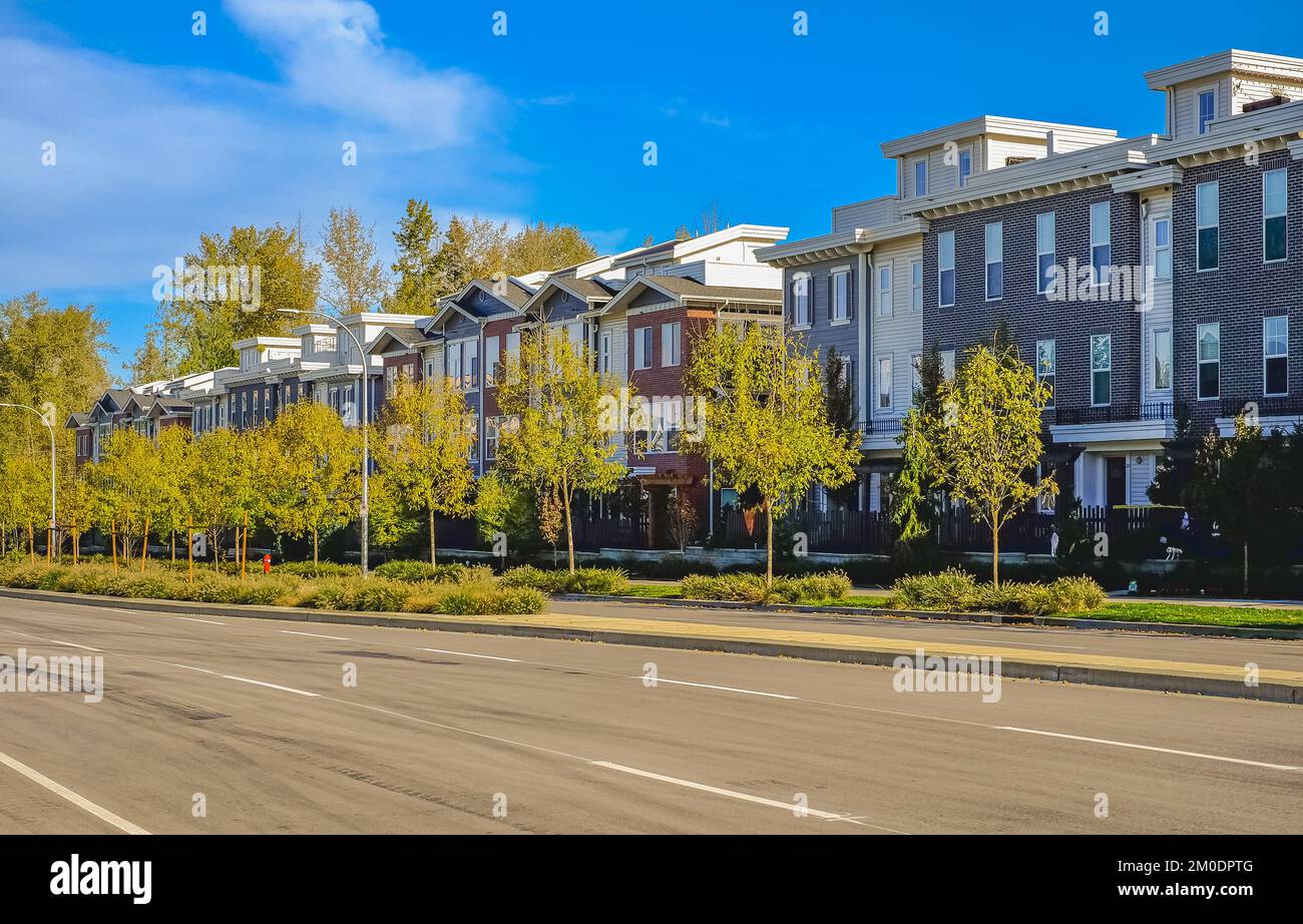 New Beautiful Home Exterior design of residential fronts. Neighborhood ...