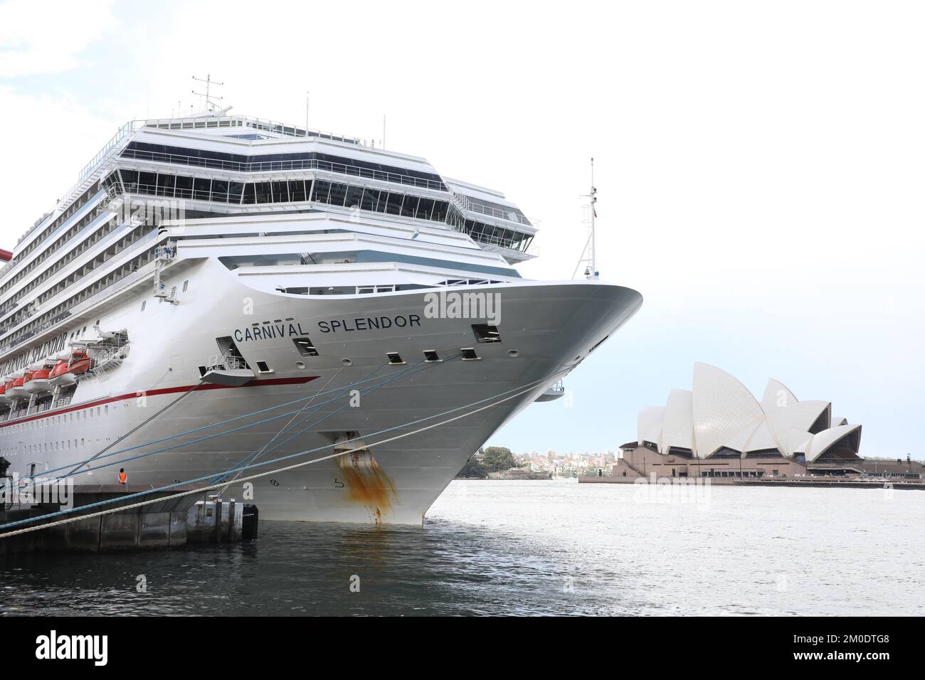 Carnival Splendor cruise ship moored at the Overseas Passenger Terminal ...