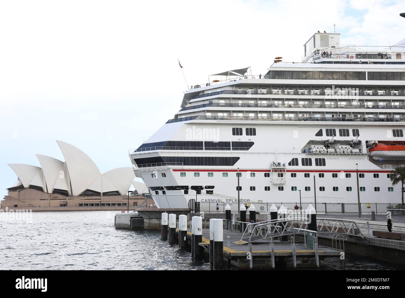 Carnival Splendor cruise ship moored at the Overseas Passenger Terminal ...