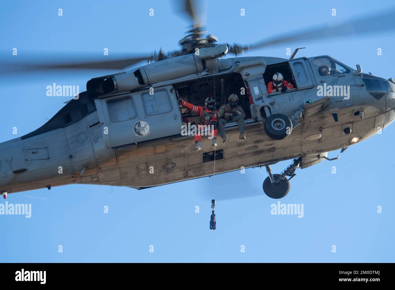 221116-N-EV253-2327 SAN DIEGO (Nov. 16, 2022) – The crew of an MH-60S ...