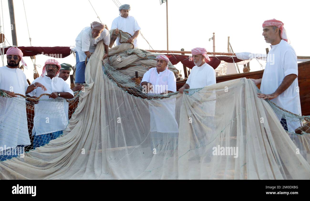 Doha, Qatar. 4th Dec, 2022. Merchants of Arabian community repair ...
