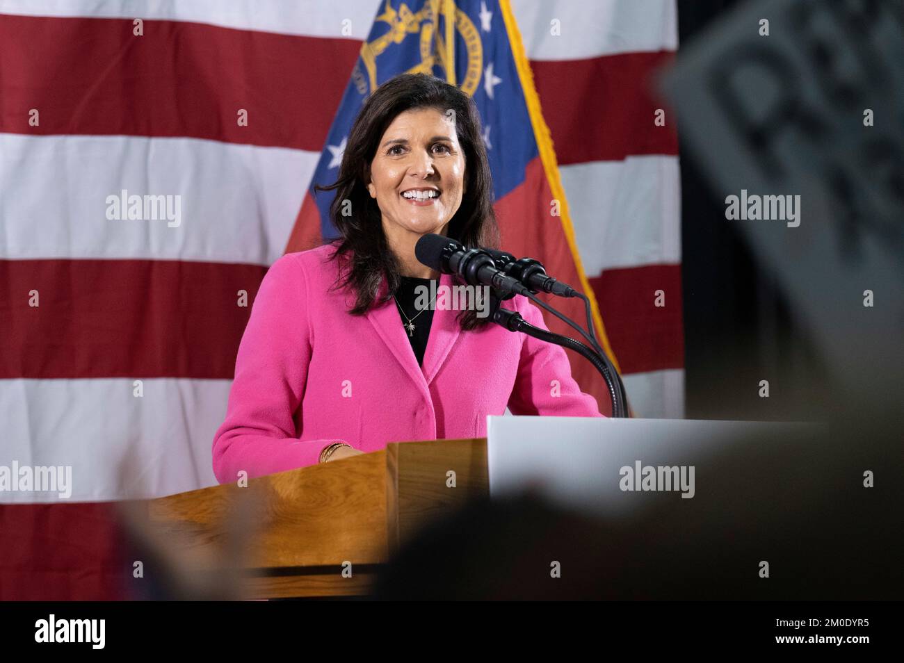 Kennesaw, Georgia, USA. 5th Dec, 2022. Georgia Republican candidate for ...