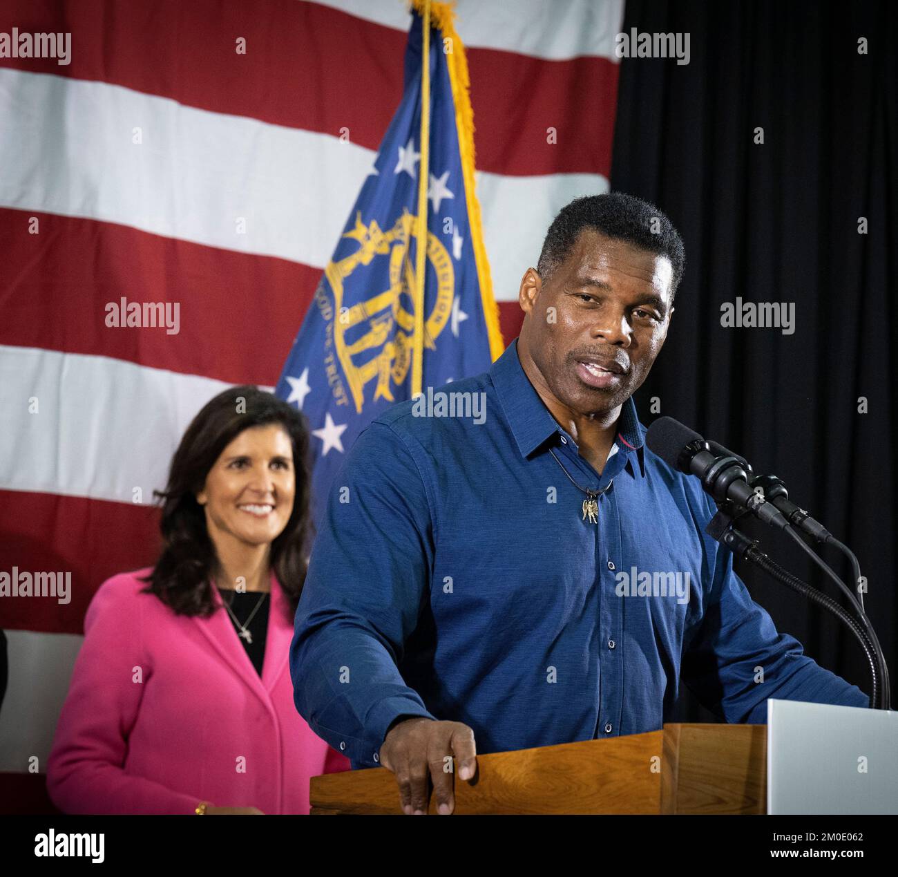 Kennesaw, Georgia, USA. 5th Dec, 2022. Georgia Republican candidate for ...