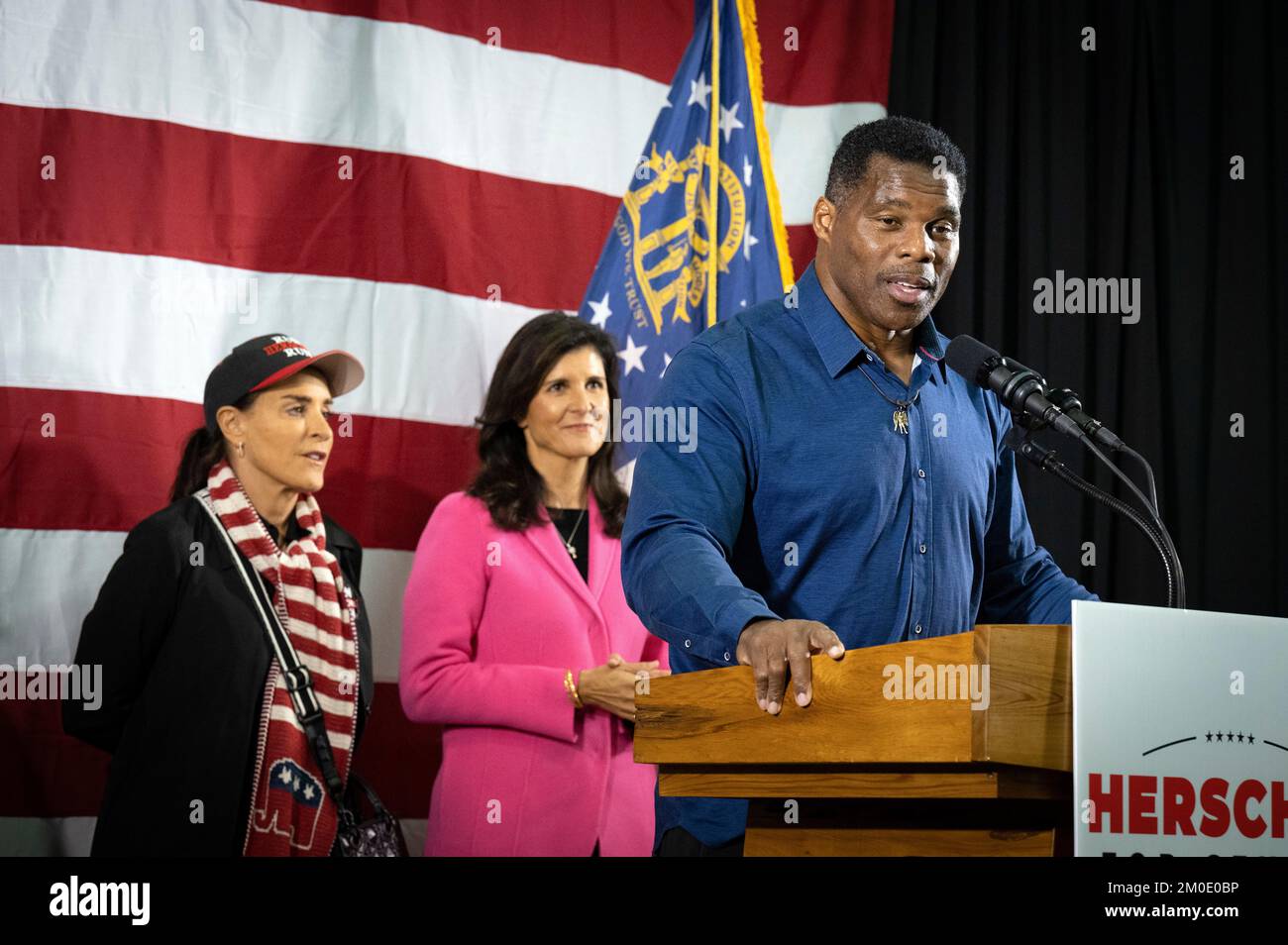 Kennesaw, Georgia, USA. 5th Dec, 2022. Georgia Republican candidate for ...