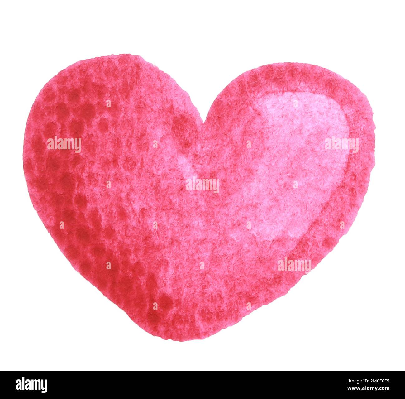 seamless hand-painted watercolor red hearts pattern, no background ...