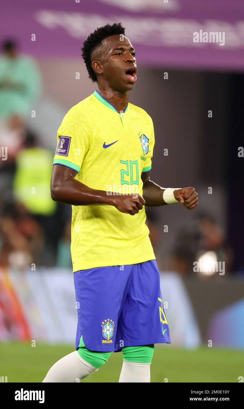 Rodrygo Silva de Goes of Brazil celebrates his goal during the FIFA ...