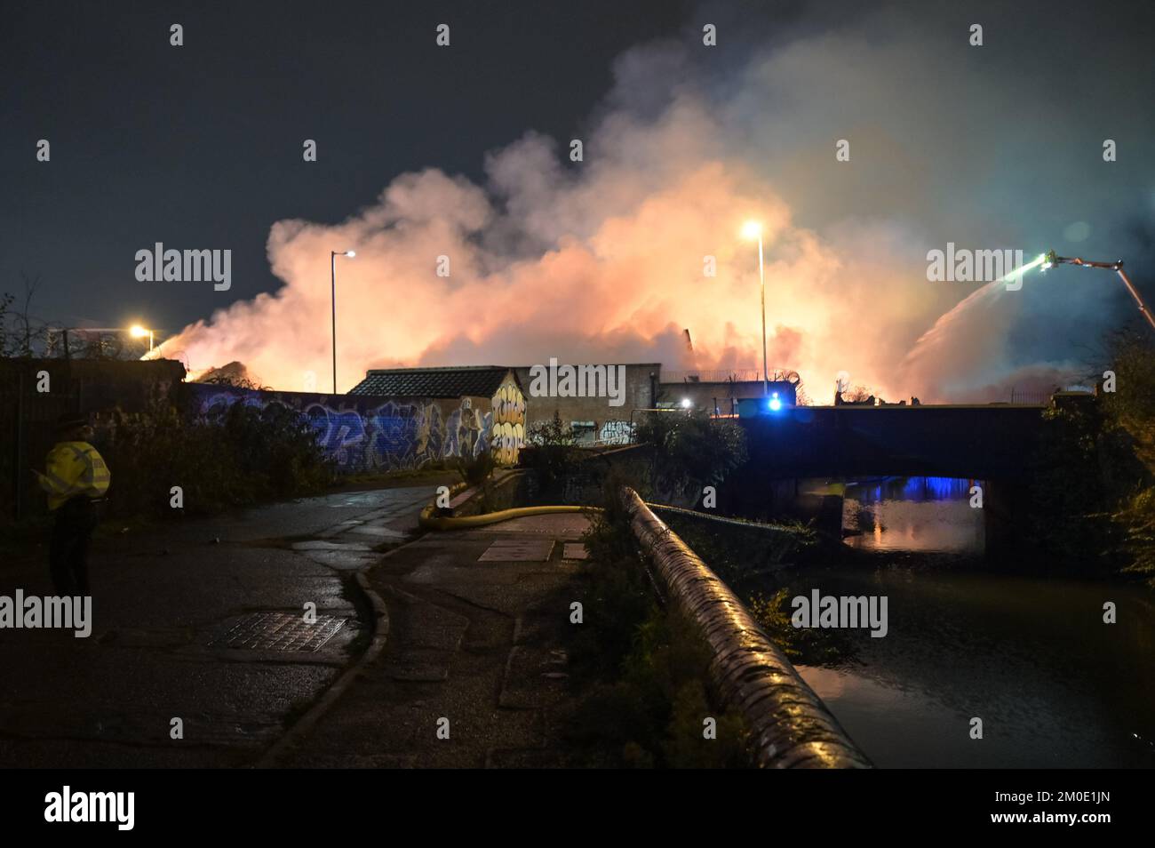 Lower Walsall Street, Wolverhampton, December 6th 2022 - A huge fire ...