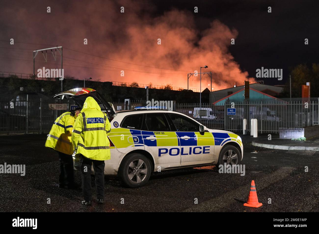 Lower Walsall Street, Wolverhampton, December 6th 2022 - A huge fire ...
