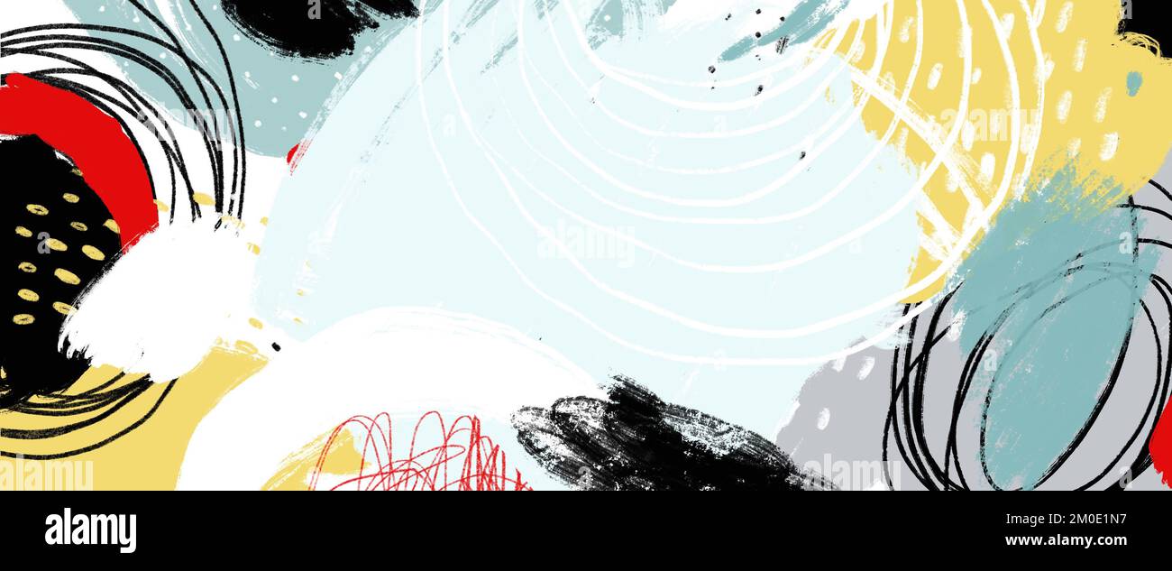 Beautiful modern abstract background with lines, spots and dots ...