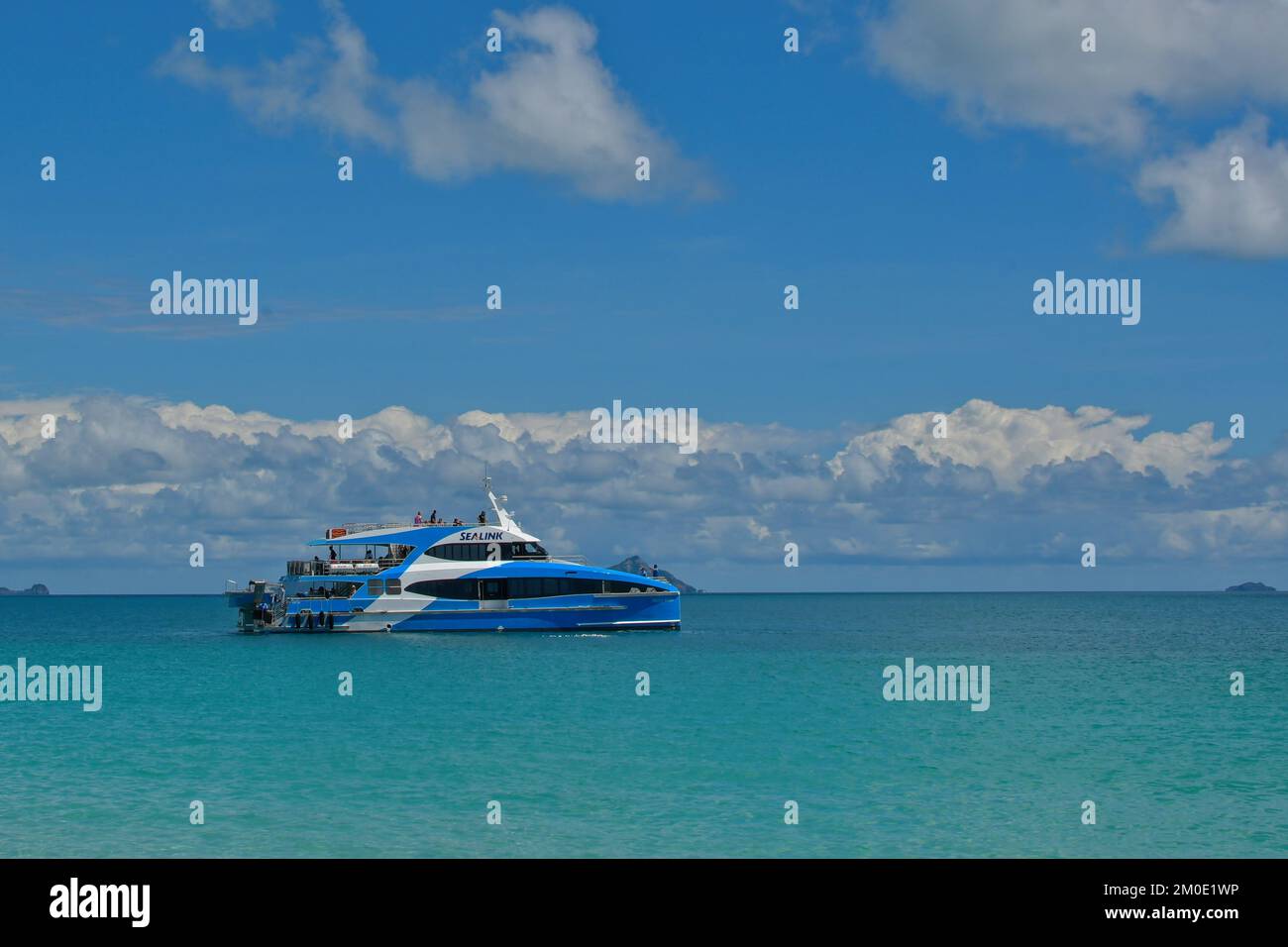 Hamilton Island, QLD, Australia - 26 November 2022: A tour boat takes ...