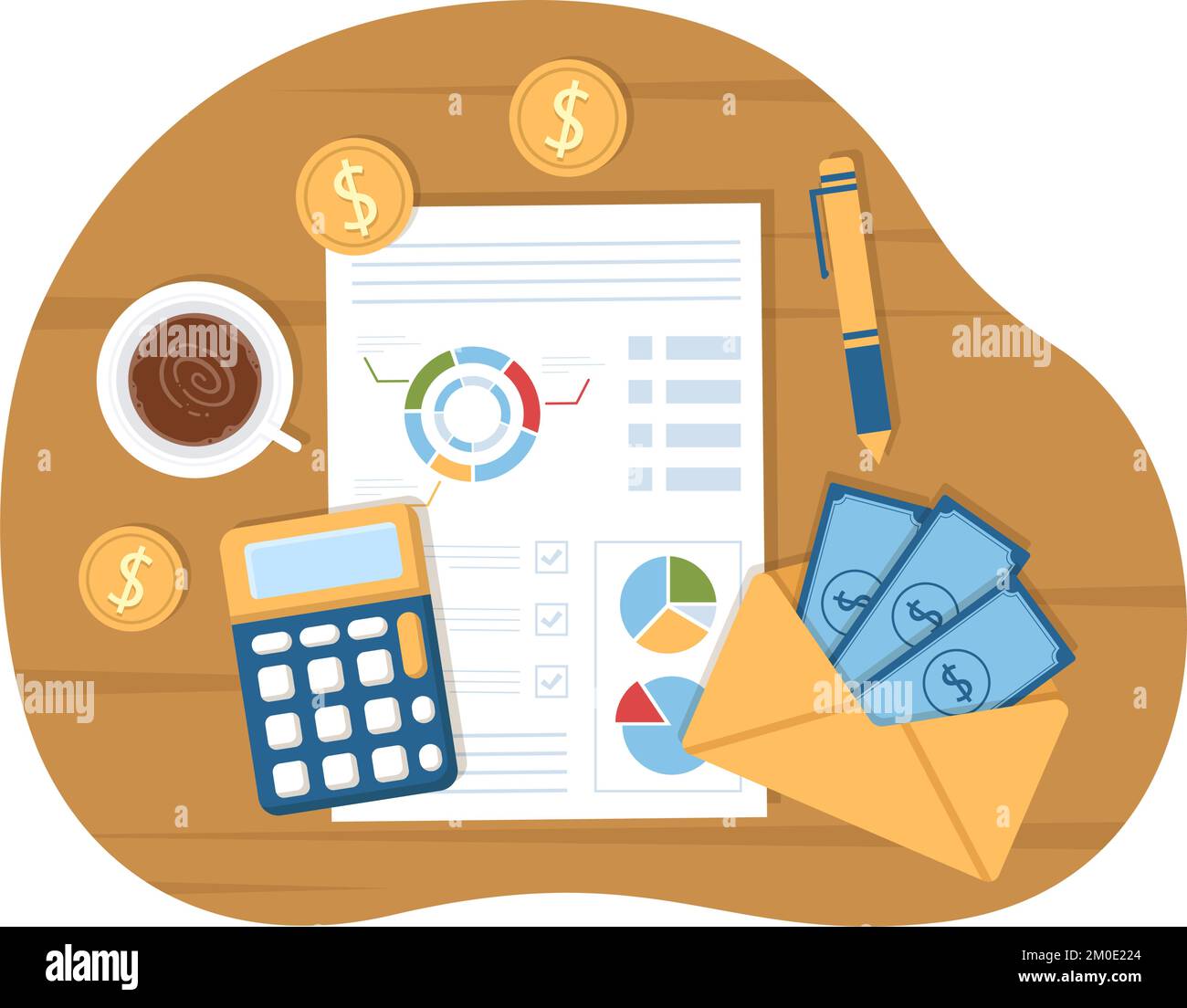 Business Audit of Documents with Charts, Accounting, Calculations and ...