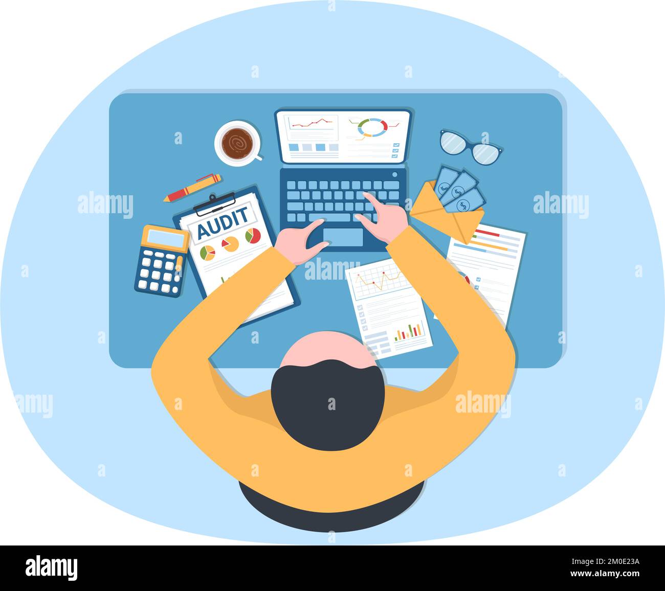 Business Audit of Documents with Charts, Accounting, Calculations and ...