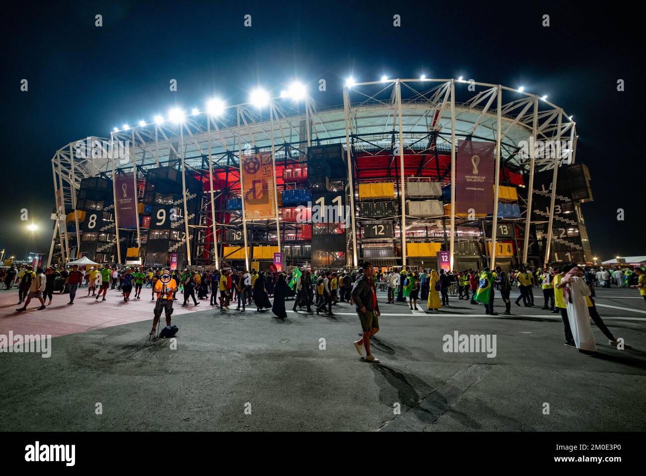 A general view of 974 Stadium during the FIFA World Cup Qatar 2022 ...