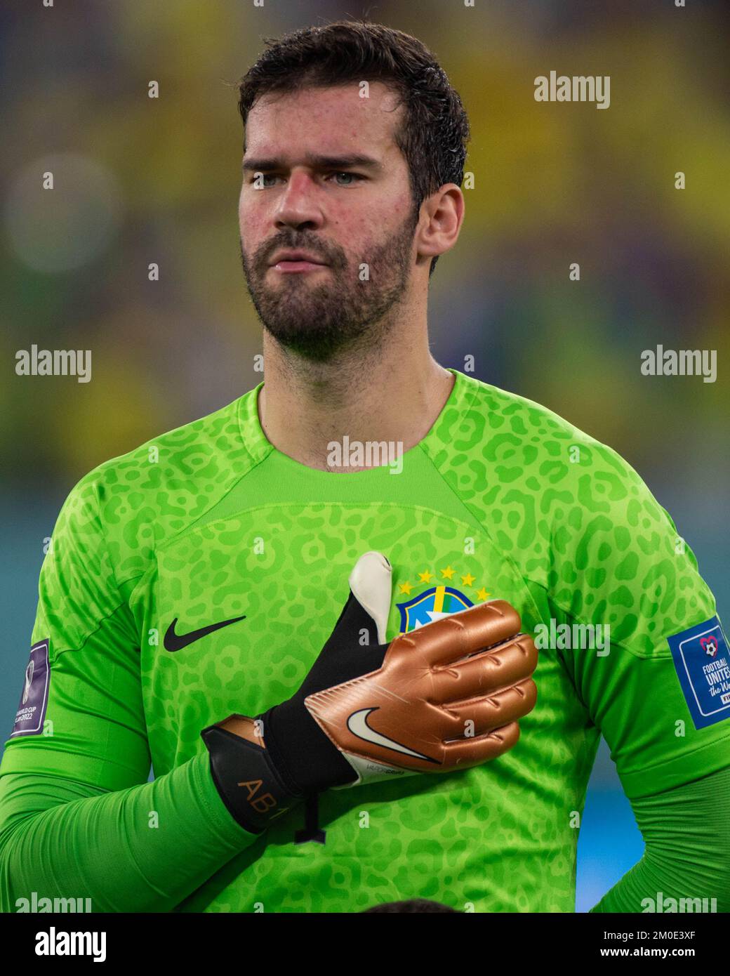 Alisson of Brazil during the FIFA World Cup Qatar 2022 Round of 16 ...