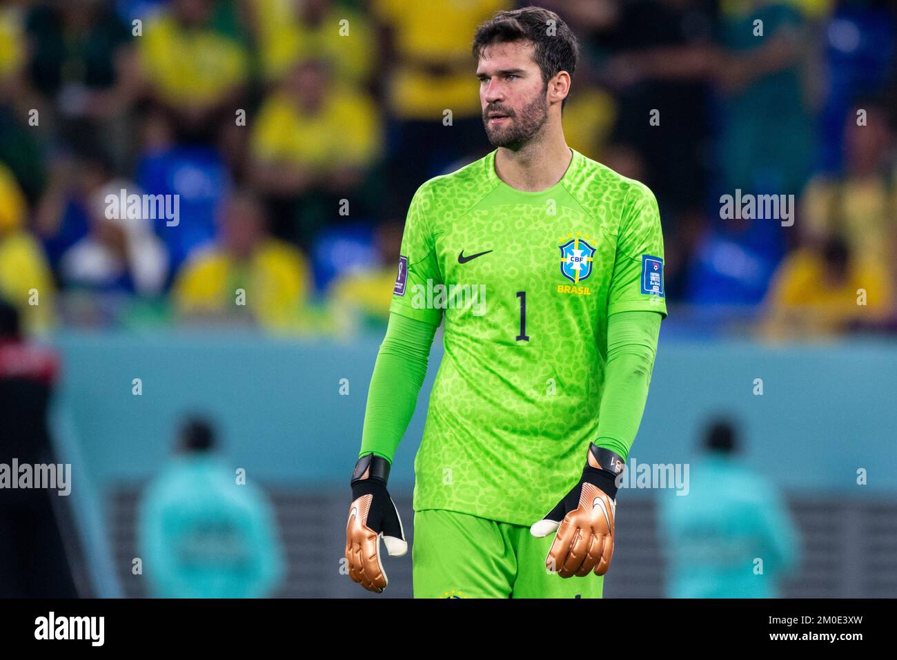 Alisson of Brazil during the FIFA World Cup Qatar 2022 Round of 16 ...