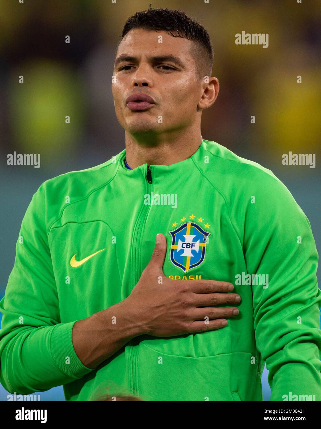 Thiago Silva of Brazil during the FIFA World Cup Qatar 2022 Round of 16 ...