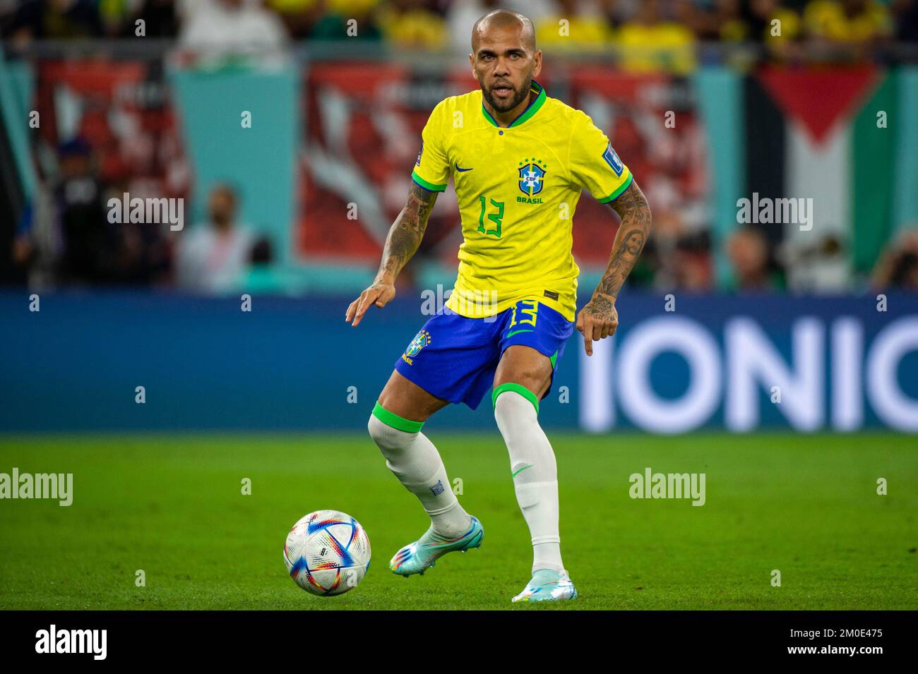 Dani Alves of Brazil during the FIFA World Cup Qatar 2022 Round of 16 ...