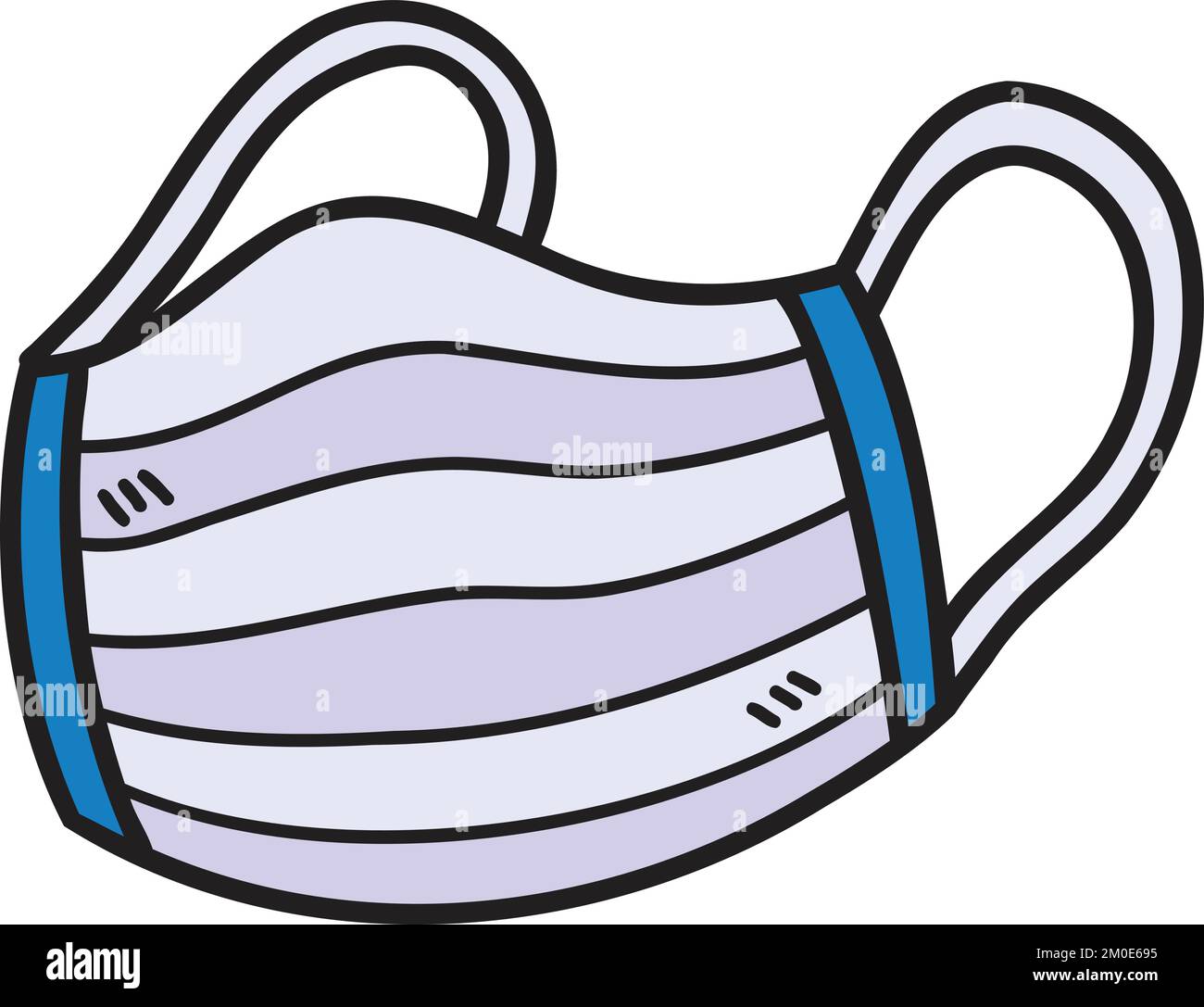 Hand Drawn mask illustration isolated on background Stock Vector Image ...