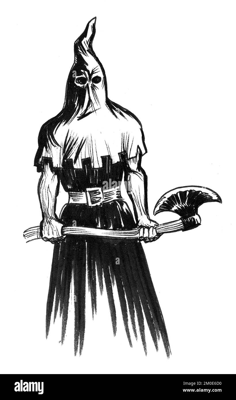 Medieval Executioner Drawing