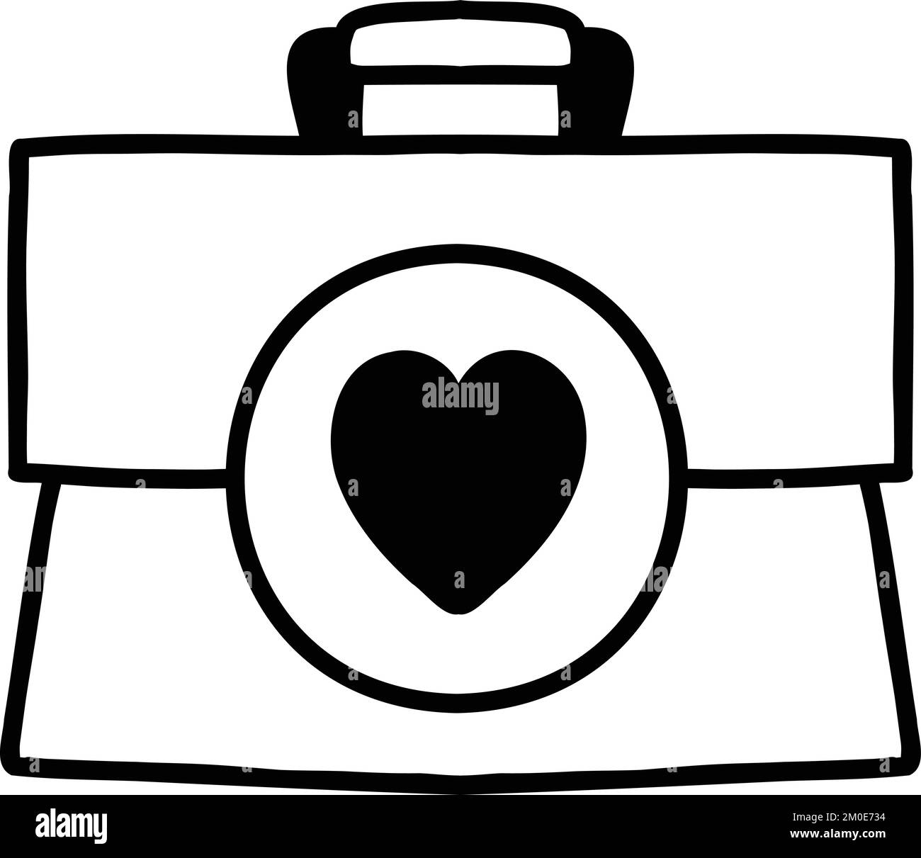 Hand Drawn hospital bag illustration isolated on background Stock ...