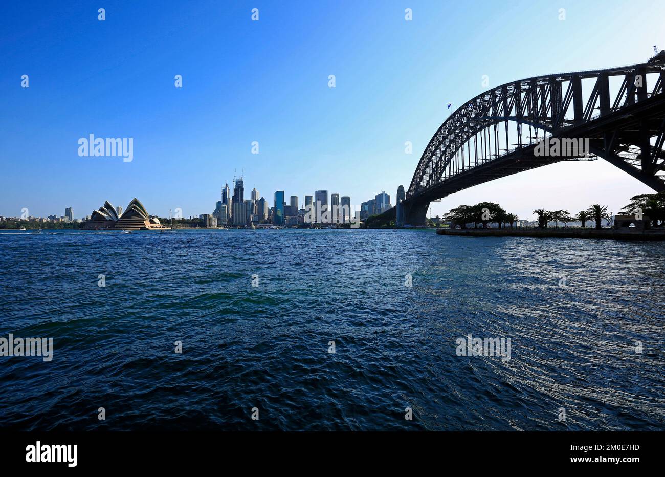 View from milsons point at harbour bridge hi-res stock photography and ...