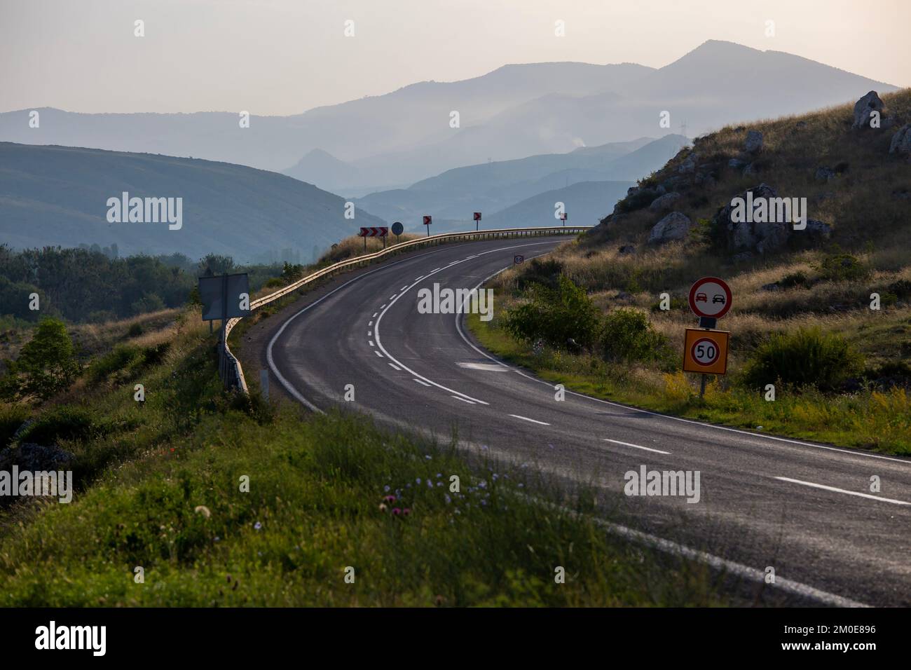 asphalt road and turkey landscape Stock Photo - Alamy