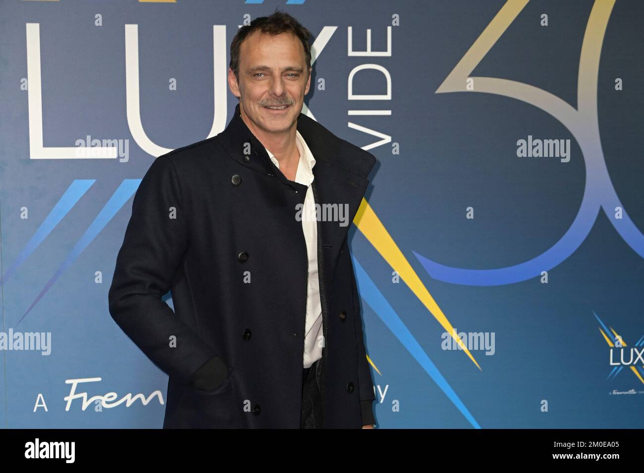 Alessandro Preziosi attends the blue carpet for the Lux Vide 30th ...