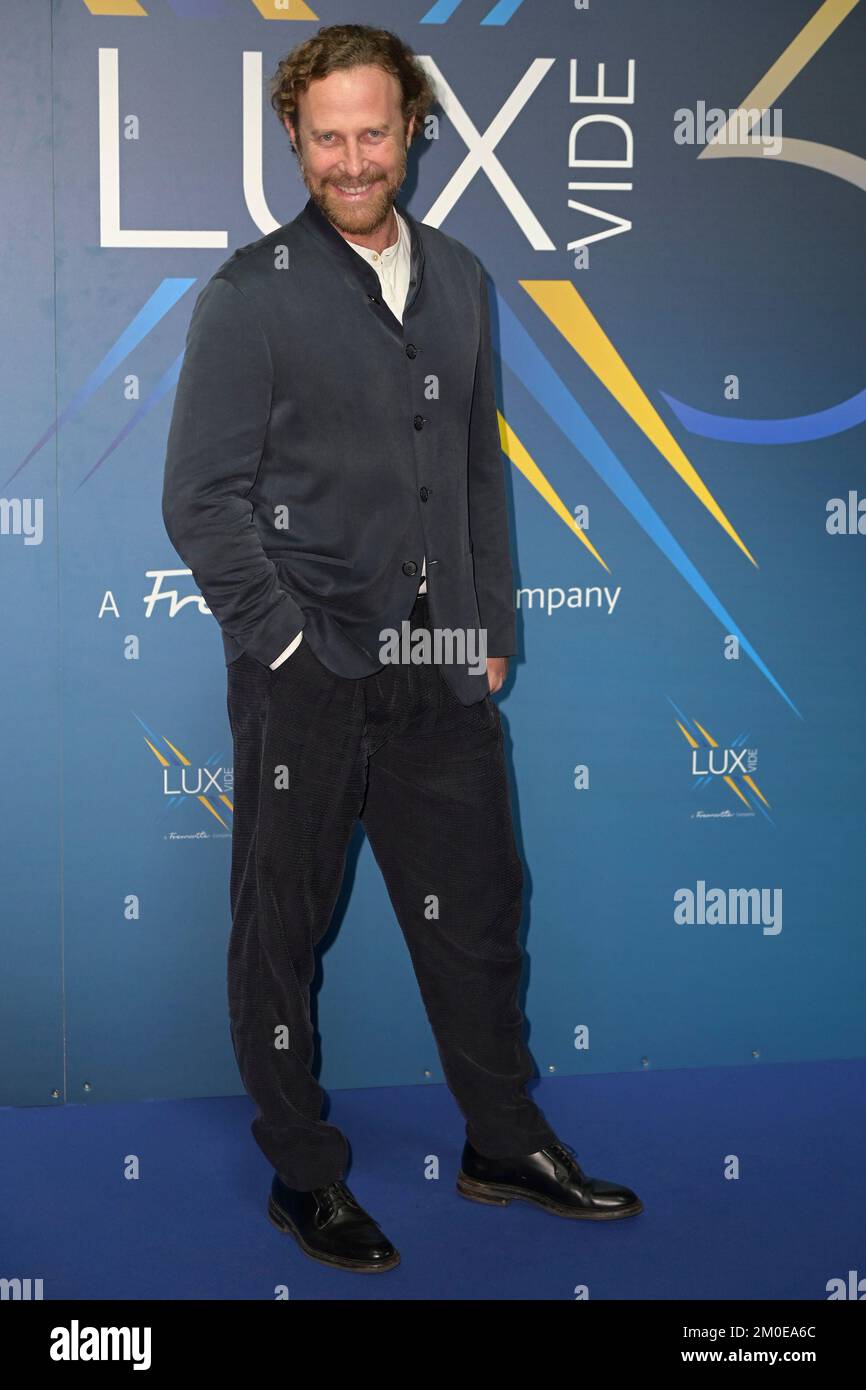 Jan Maria Michelini attends the blue carpet for the Lux Vide 30th ...