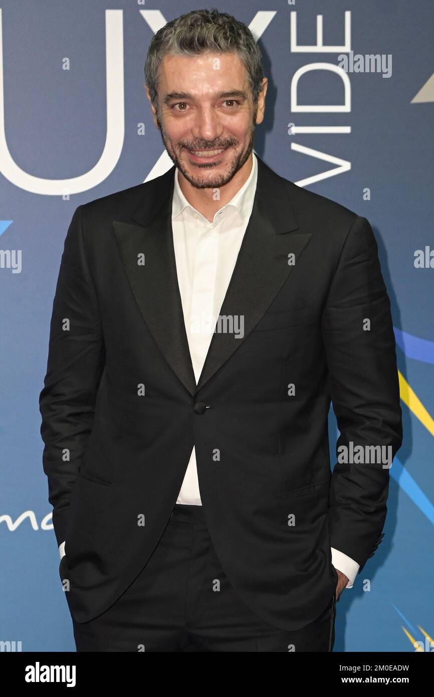 Giuseppe Zeno attends the blue carpet for the Lux Vide 30th anniversary ...