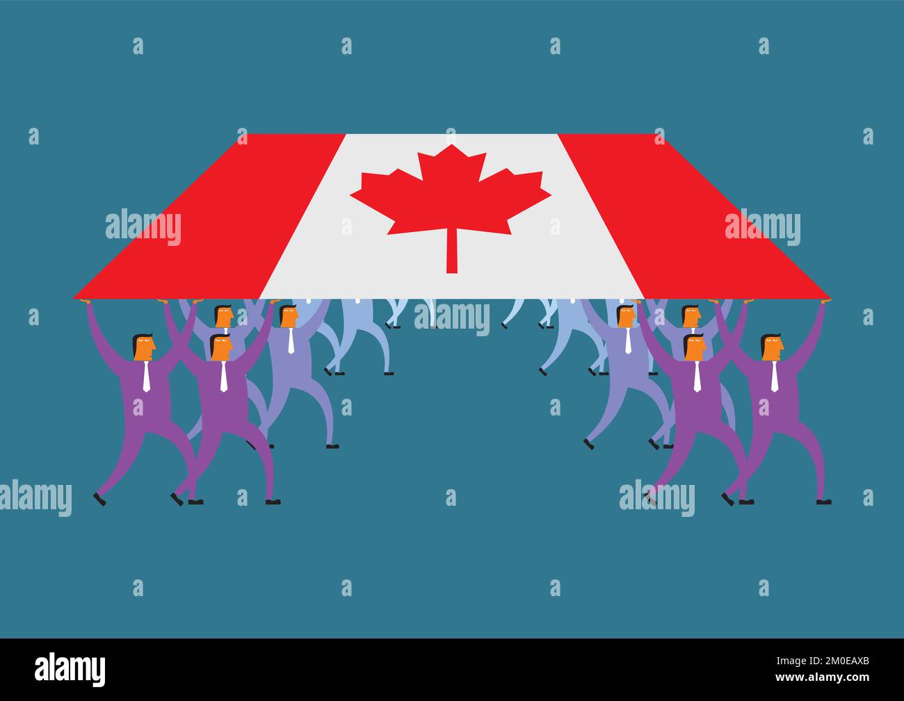 Raising flag Stock Vector Images - Alamy