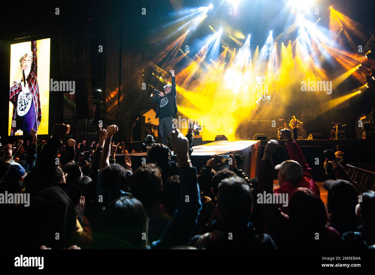 Colombian band 1280 Almas perform during the closing day of the 'Rock ...