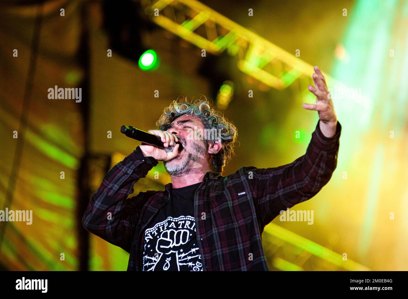 Colombian band 1280 Almas perform during the closing day of the 'Rock ...