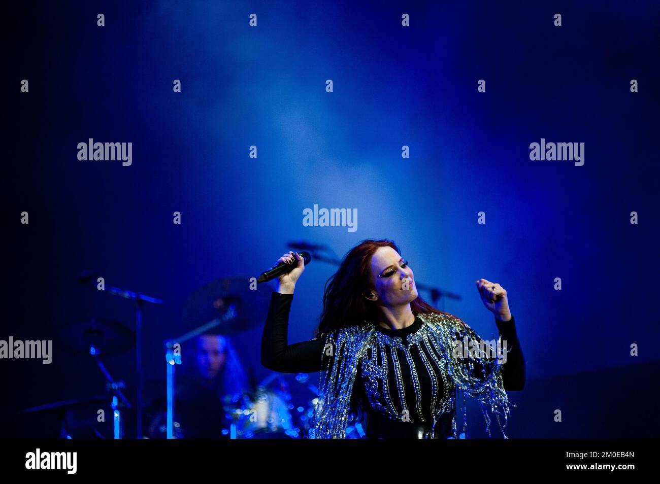 Metal band Titan performs during the closing day of the 'Rock al Parque ...